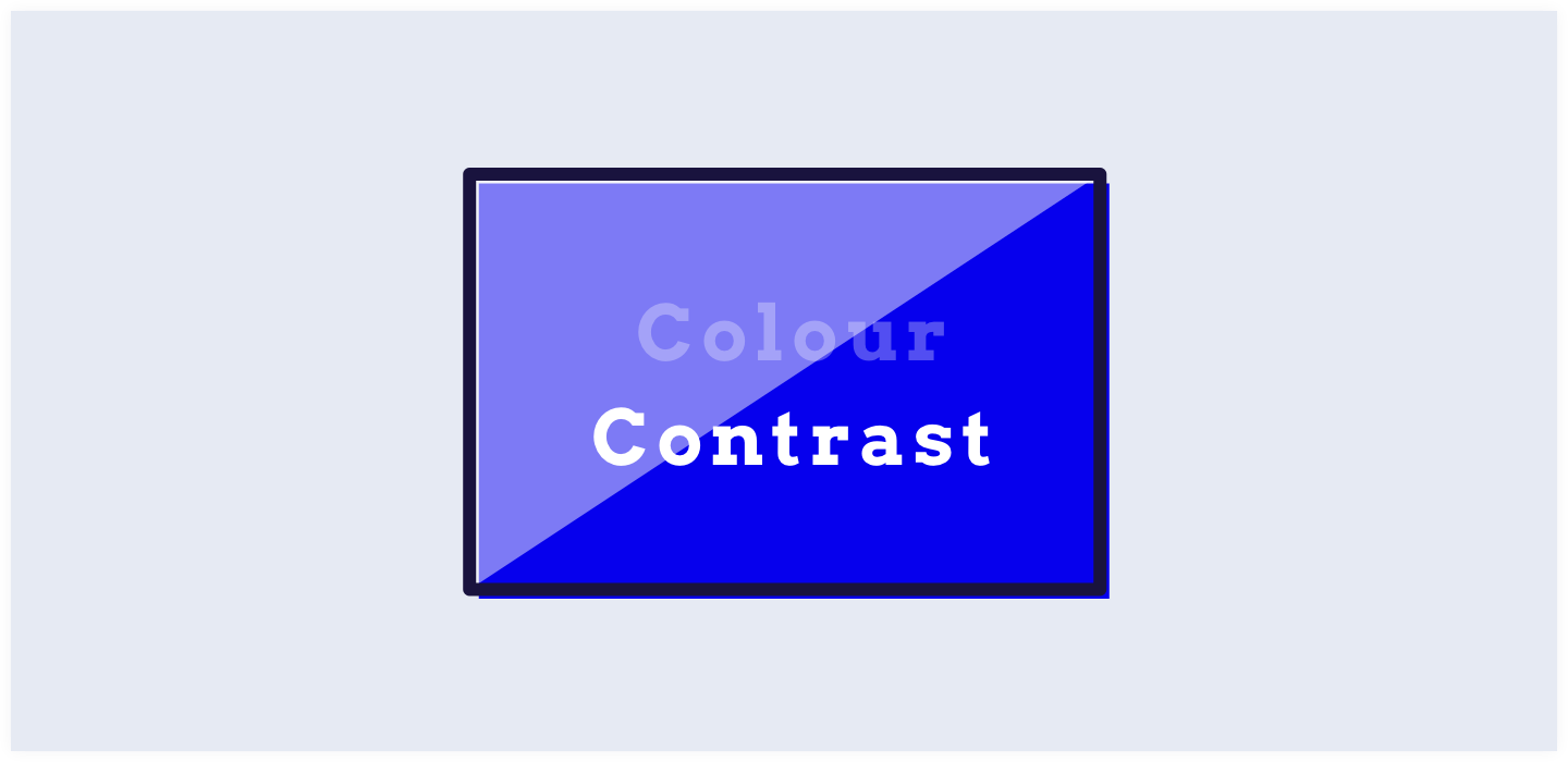 Colour contrast standards for web accessibility