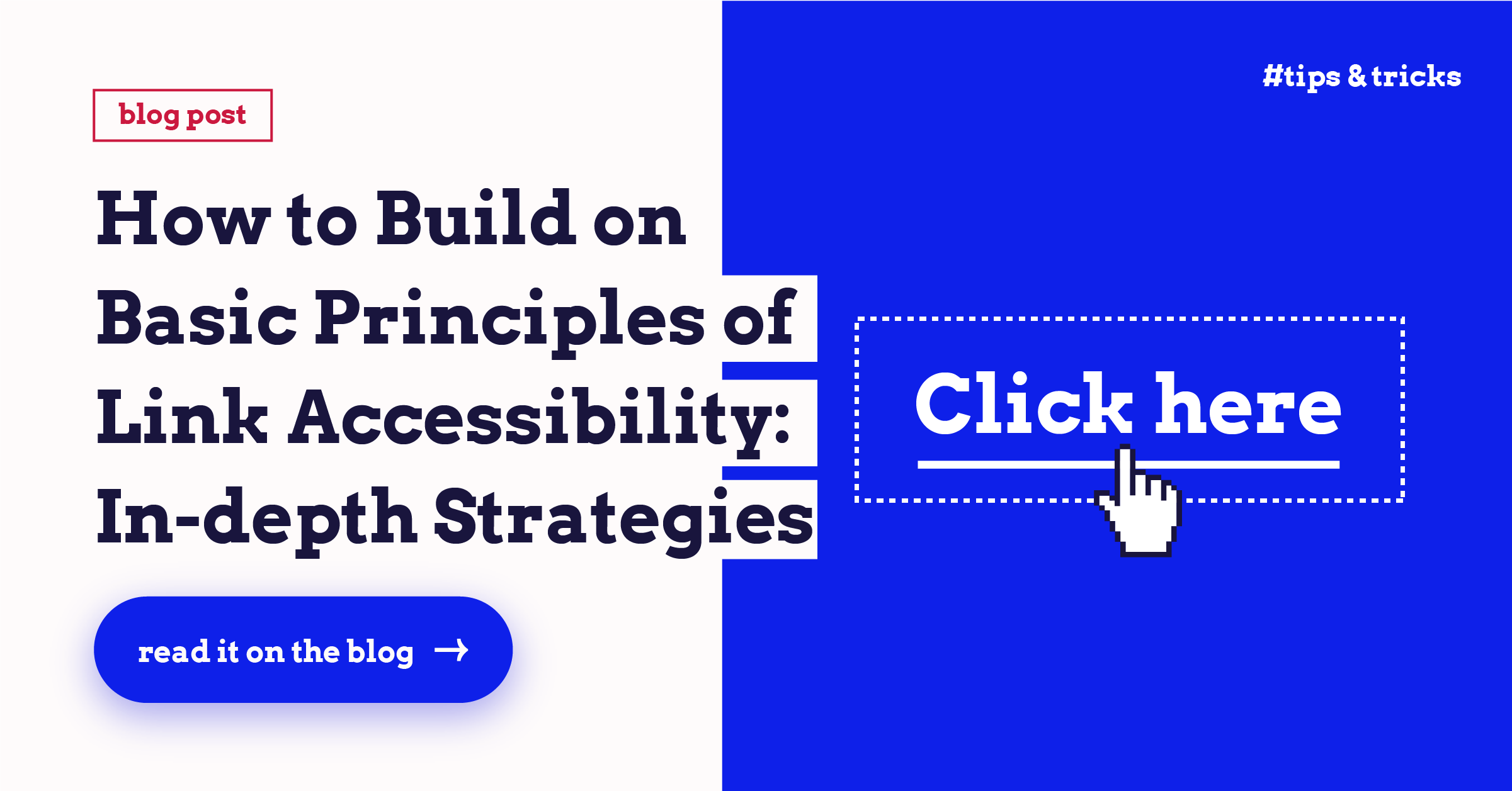 How to Build on Basic Principles of Link Accessibility: In-depth ...