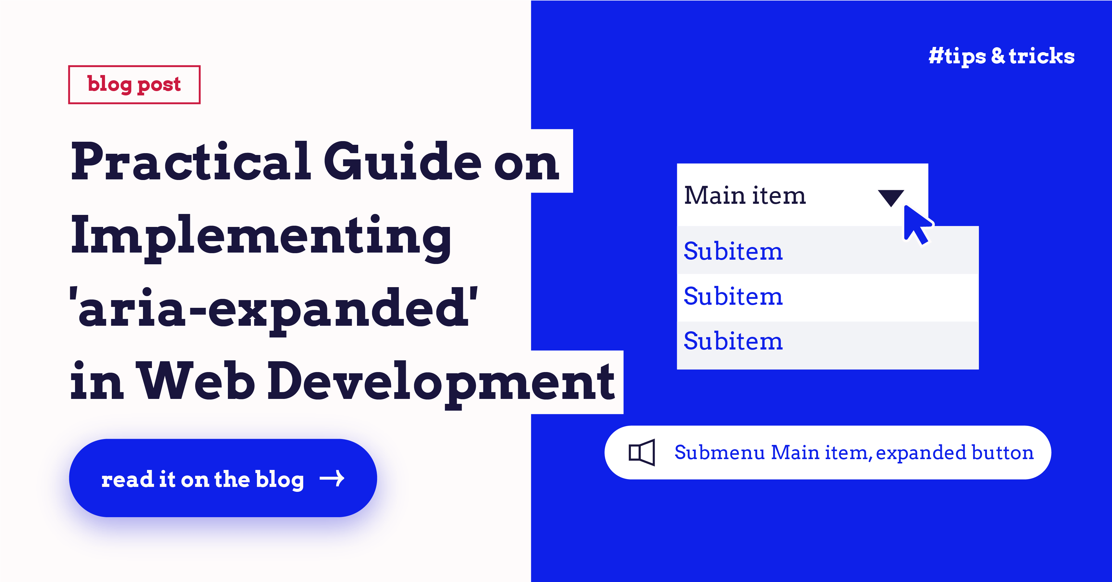 Practical Guide on Implementing 'aria-expanded' in Web Development - The A11Y Collective